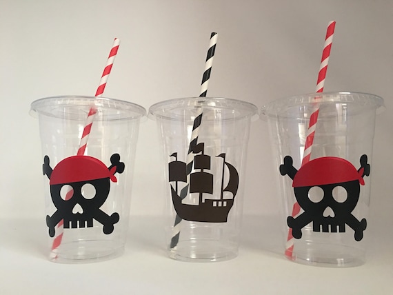 Pirate Party Cups Pirate Birthday Cups Pirate Baby Shower - Etsy