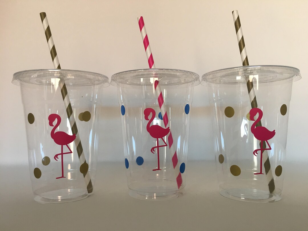 Flamingo Party Cups, Flamingo Birthday Party Cups, Flamingo Party Favor ...