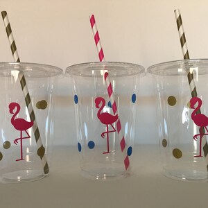 Flamingo Party Cups, Flamingo Birthday Party Cups, Flamingo Party Favor ...