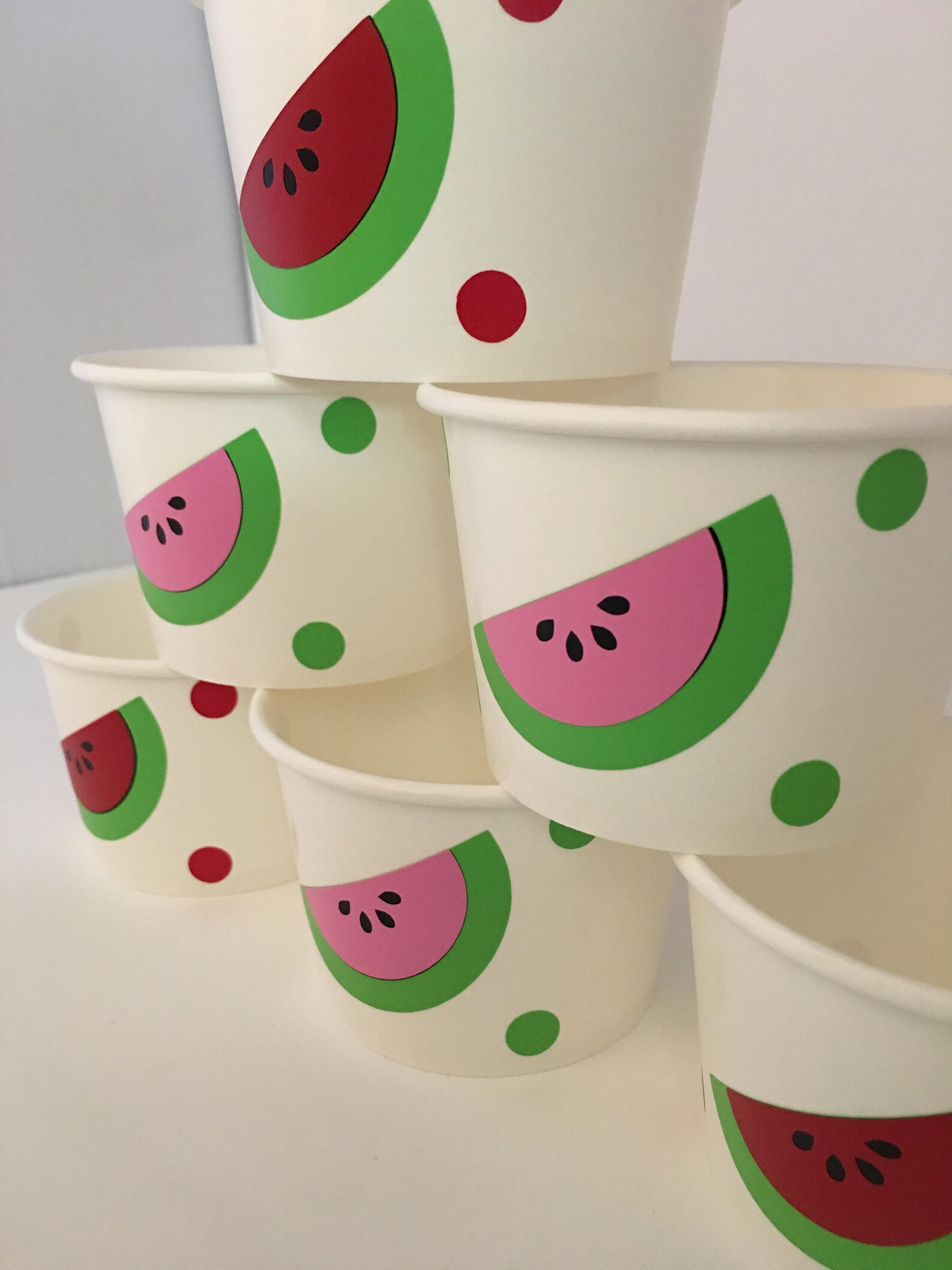 Watermelon Party Snack Cups, Watermelon Birthday Party Snack Cups ...