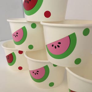 Watermelon Party Snack Cups, Watermelon Birthday Party Snack Cups ...