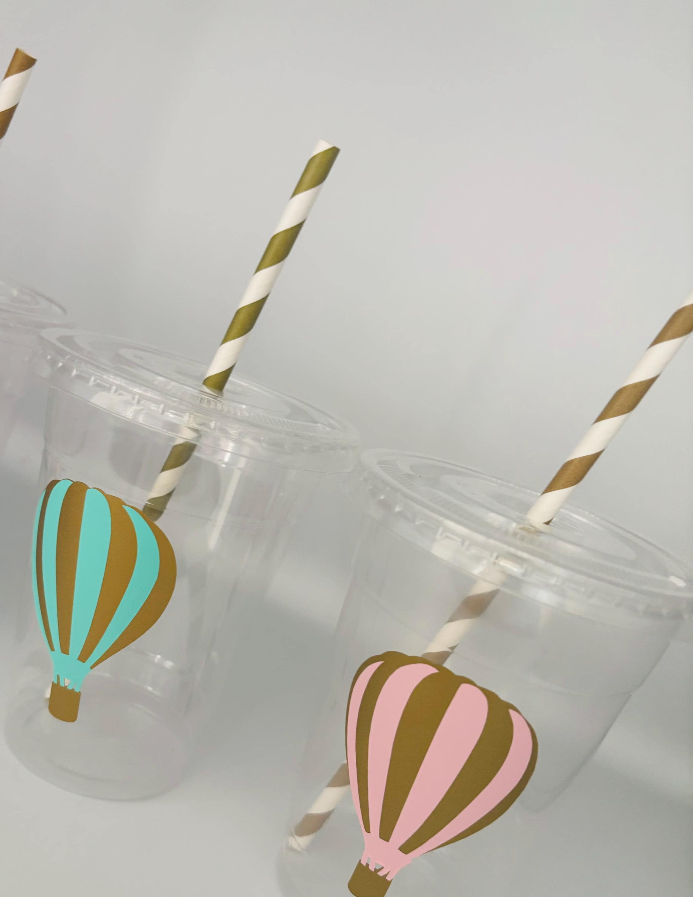 Hot Air Balloon Party Cups, up up and Away Baby Shower Cups, up up up ...