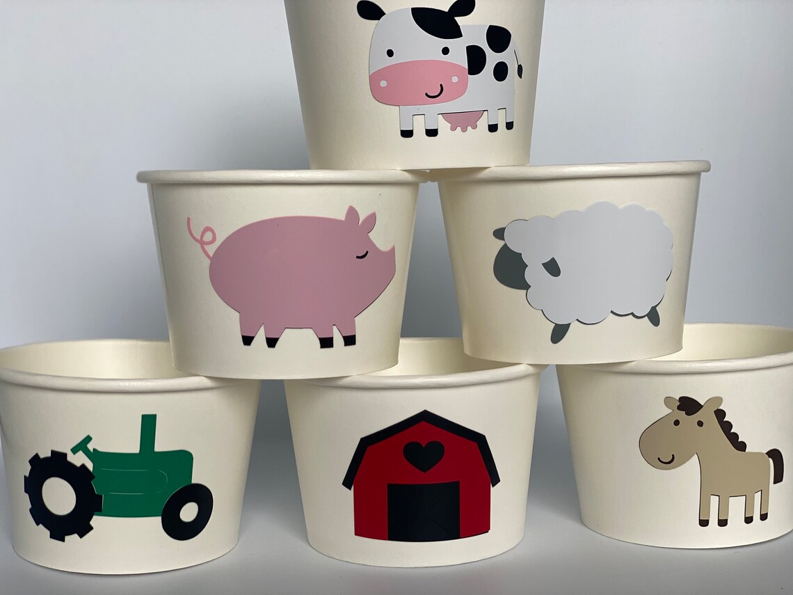 Farm Party Snack Cups, Farm Birthday Party, Farmers Party, Horse Party ...