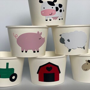Farm Party Snack Cups, Farm Birthday Party, Farmers Party, Horse Party ...