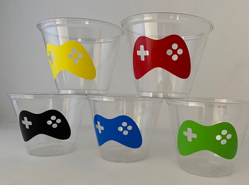 Video Game Party Cups Gaming Party Gamer Party Cups Video - Etsy