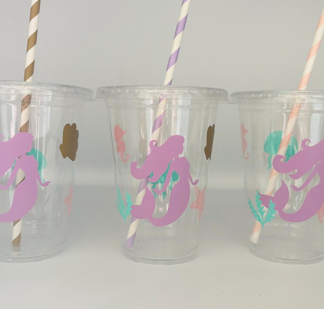 Mermaid Party Cups, Mermaid Birthday Party Cups, Mermaid Baby Shower ...