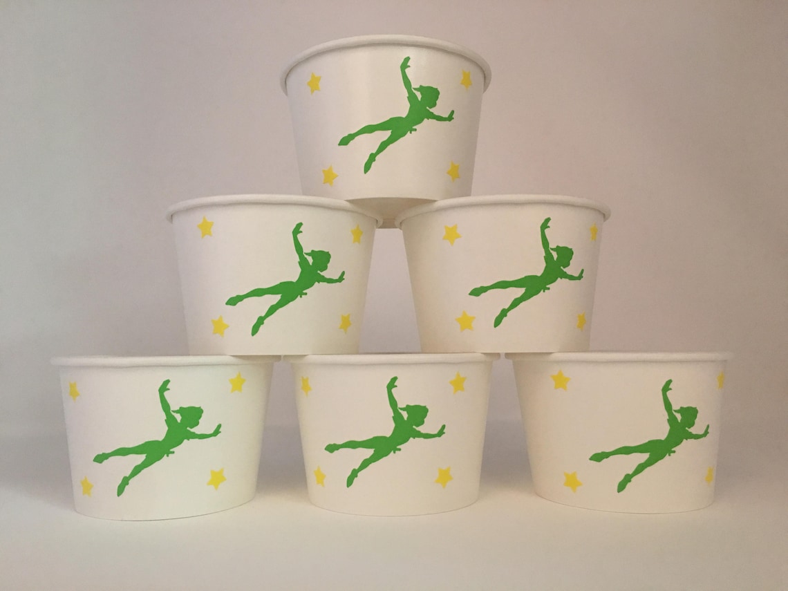 Peter Pan Party Snack Cups Peter Pan Birthday Party Snack | Etsy