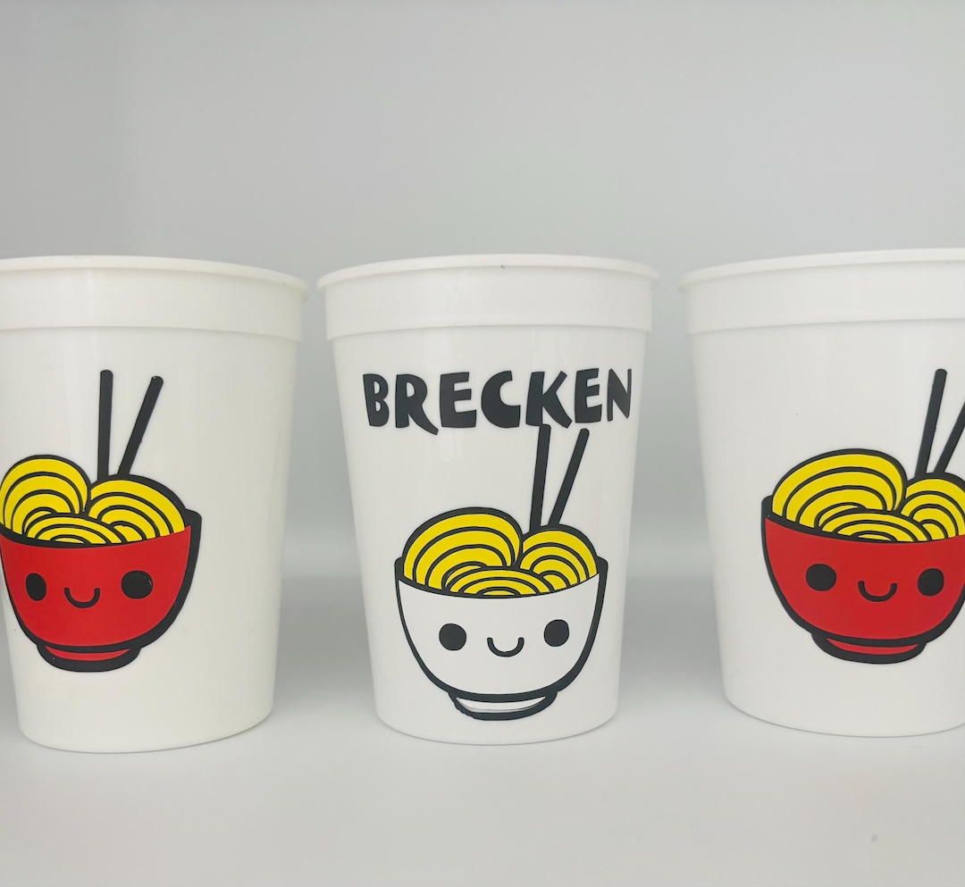 Ramen Party Cups, Ramen Birthday Party Cups, Ramen Night, Ramen Party ...