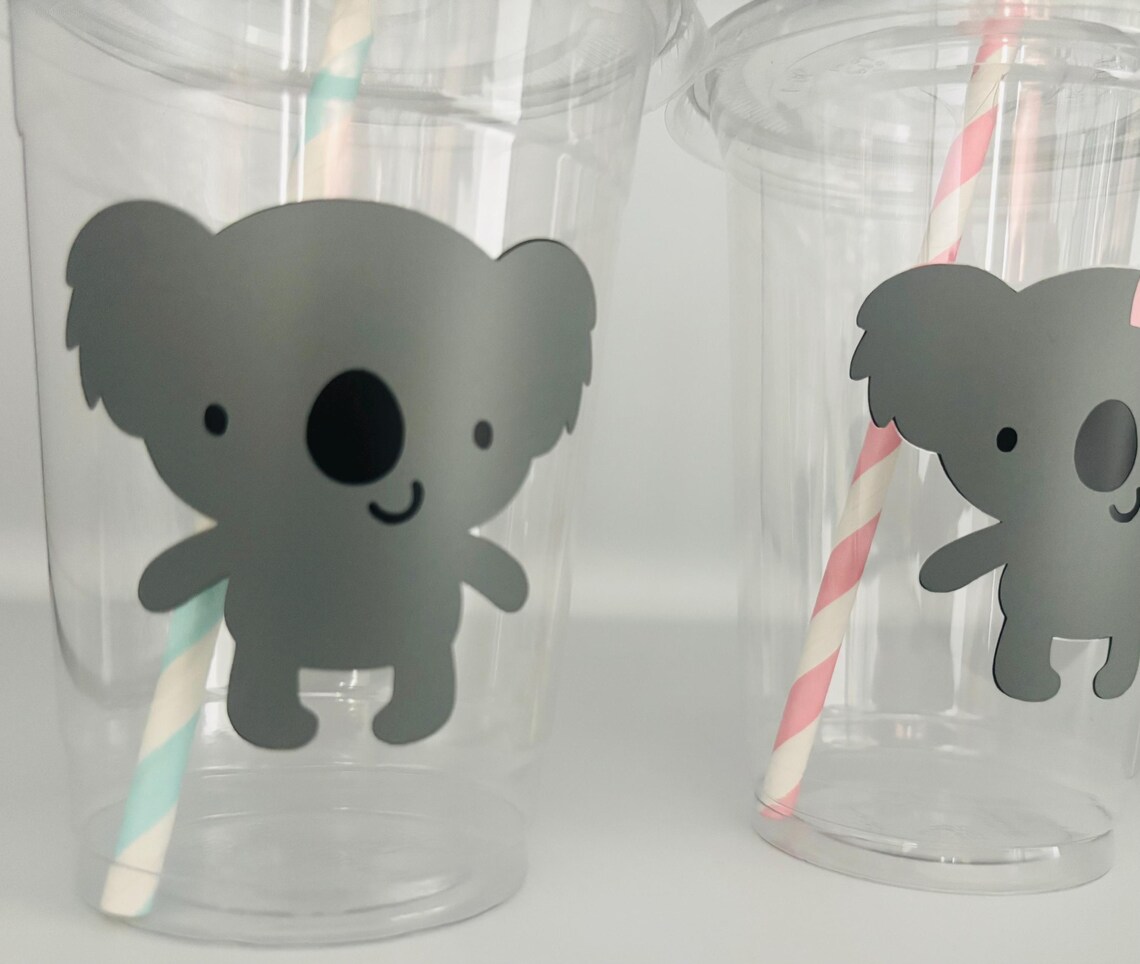 Koala Party Cups, Koala Birthday Party Cups, Koala Baby Shower, Koala ...