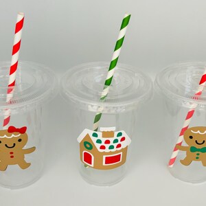 Gingerbread Man Party Cups, Gingerbread Party Cups, Winter Party Cups ...