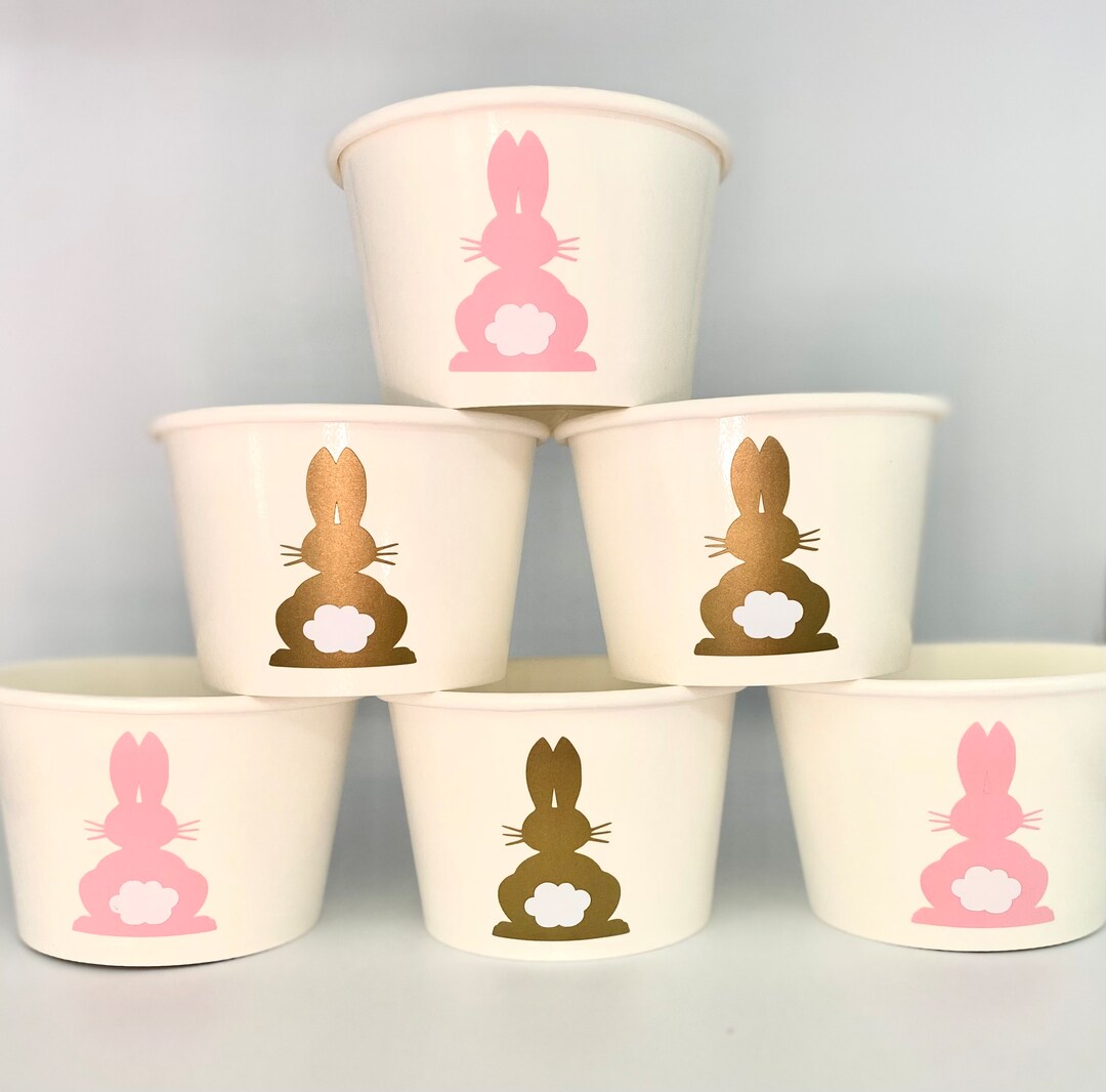 Easter Party Snack Cups, Easter Bunny Party Snack Cups, Bunny Party ...