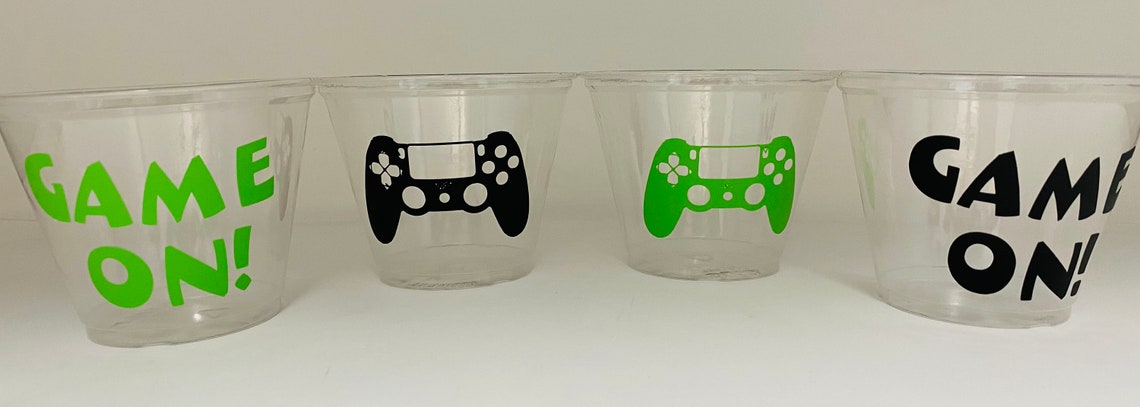 Gaming Party Cups Gaming Birthday Party Gaming Party Favors - Etsy
