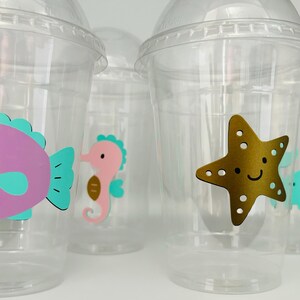 Under the Sea Party Cups, Beach Party Cups, Girl Beach Party, Fish ...