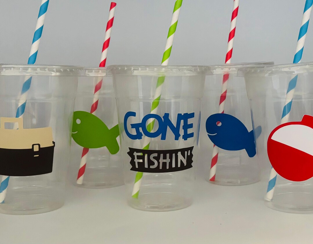 Fishing Party Cups, Fish Party, Outdoor Party Cups, Fishing Baby Shower ...