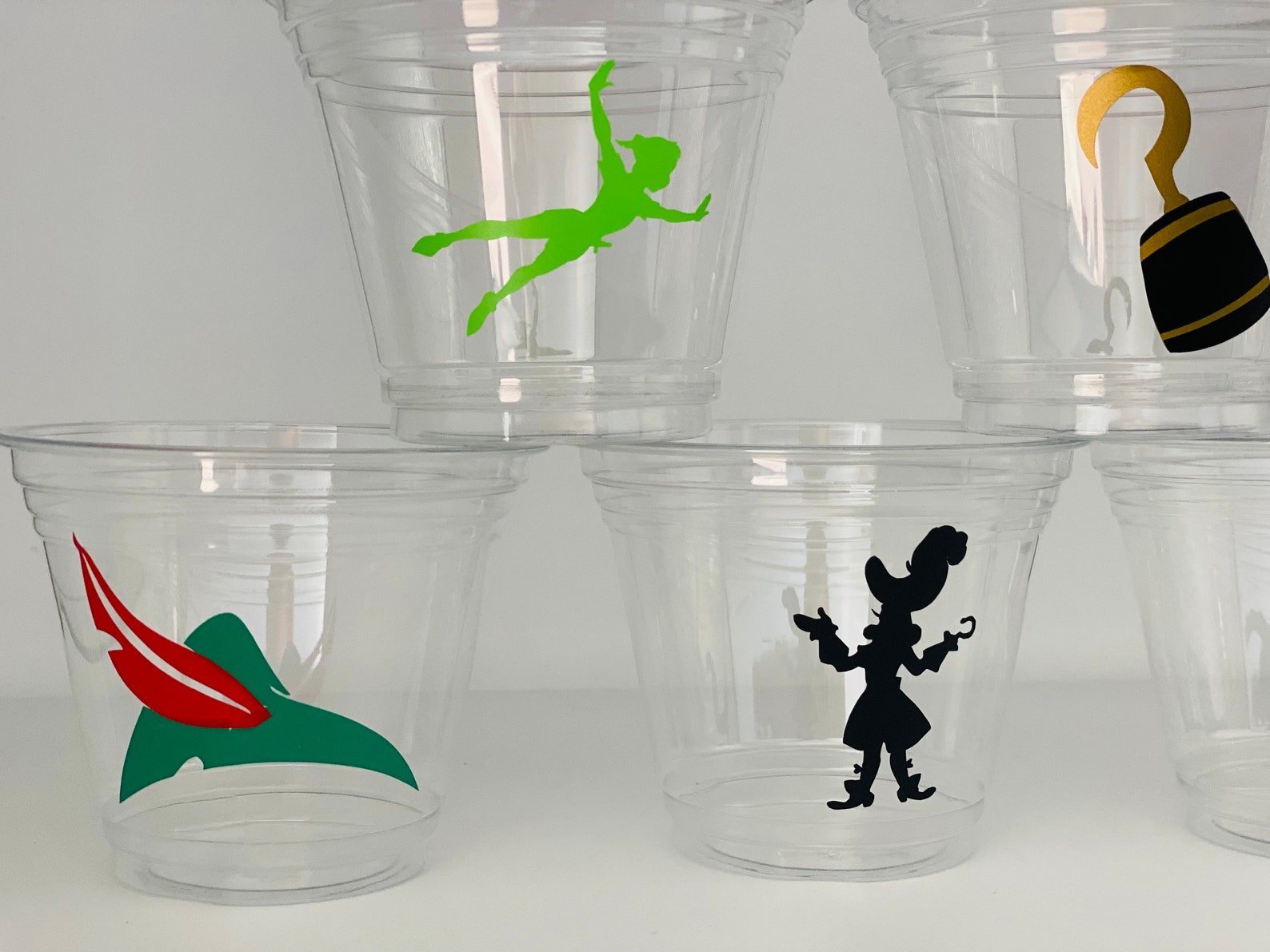 Peter Pan Party Snack Cups, Peter Pan Birthday Party Snack Cups, Peter ...