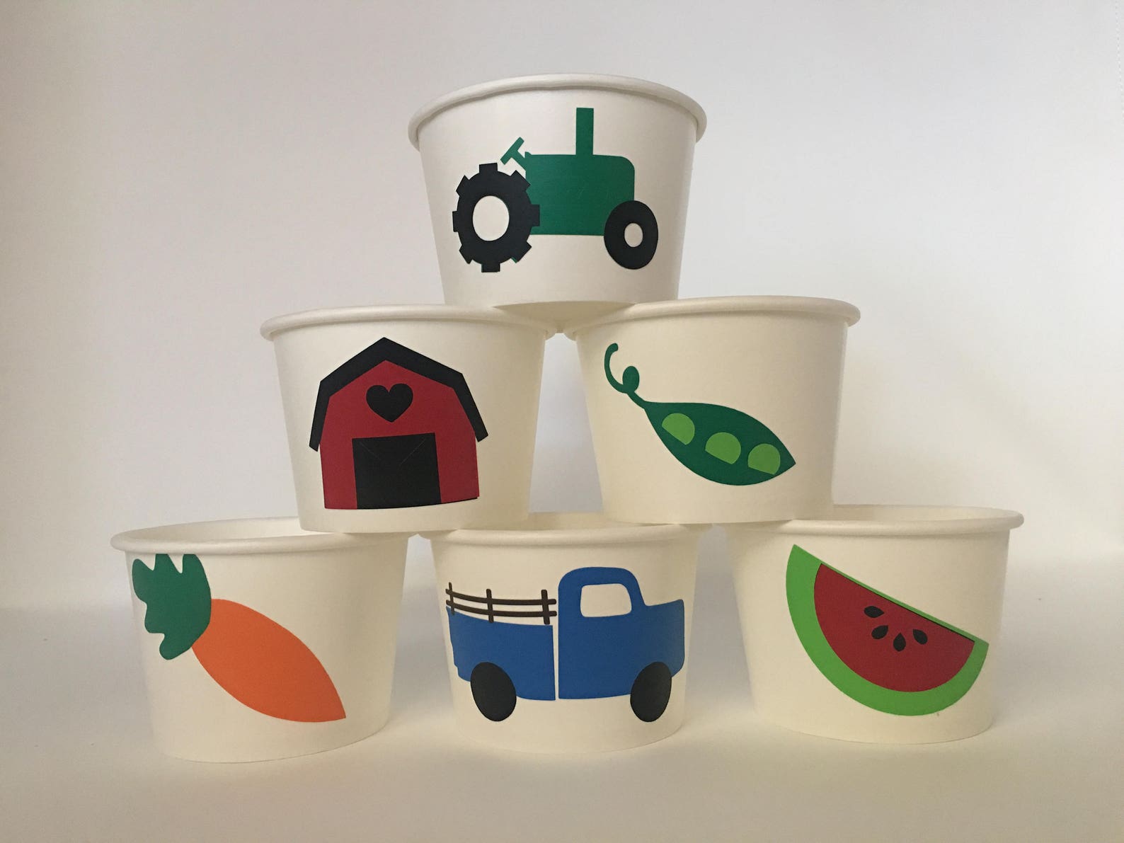 Farmers Market Party Cupsfarm Party Cups Farm Birthday - Etsy