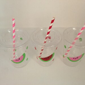 Watermelon Party Cups,watermelon Birthday Party,one in a Melon Party ...