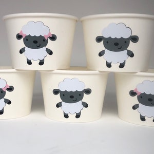 Sheep Party Snack Cups Sheep Birthday Party Sheep Baby - Etsy
