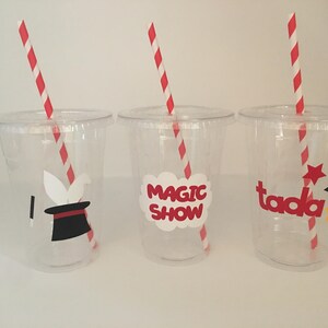 Magic Party Cups, Magician Party Cups, Magic Birthday Party, Magic Baby ...