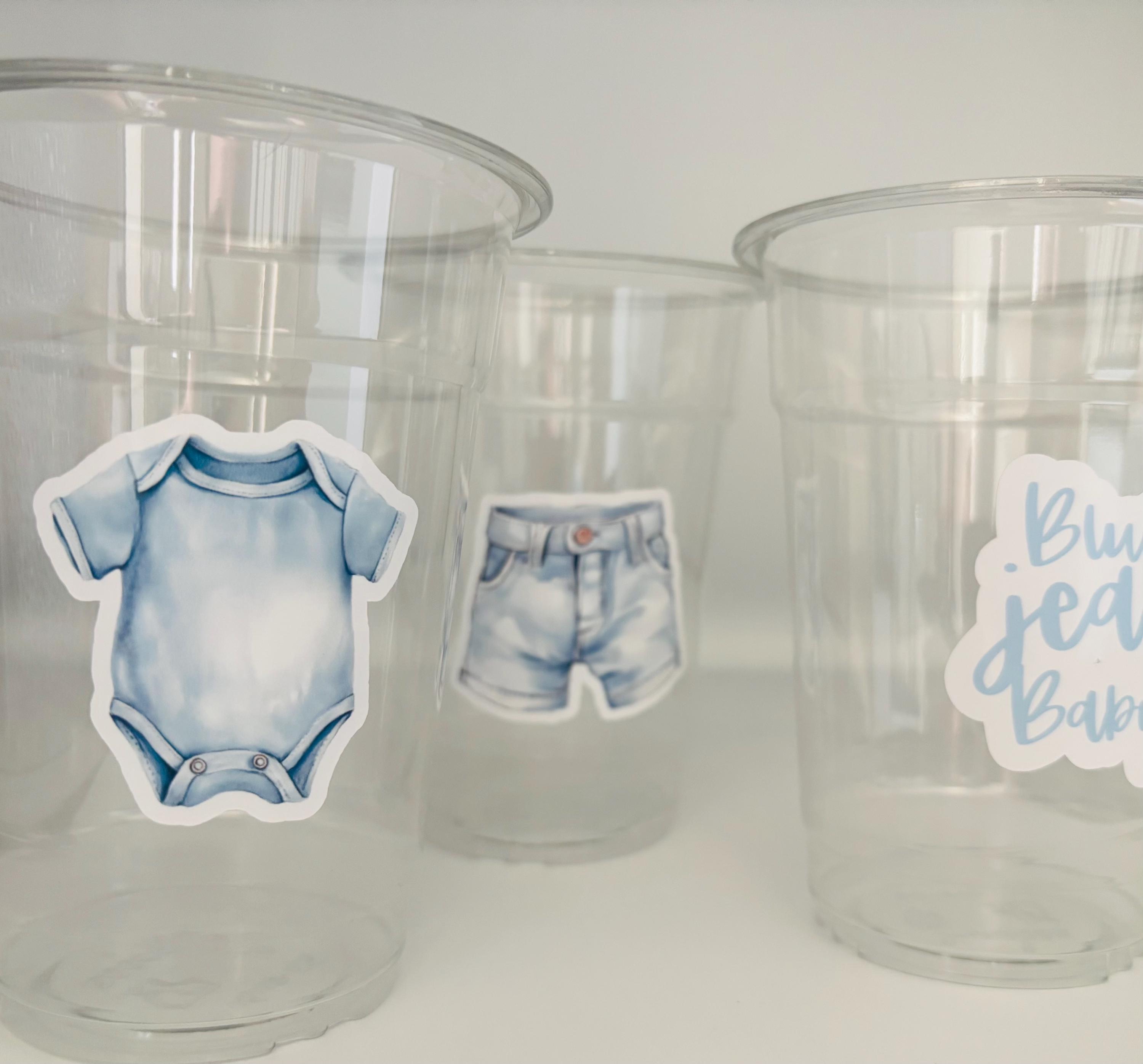 Blue Jean Baby Shower, Denim Party Cups, Blue Jean Party Cups ...