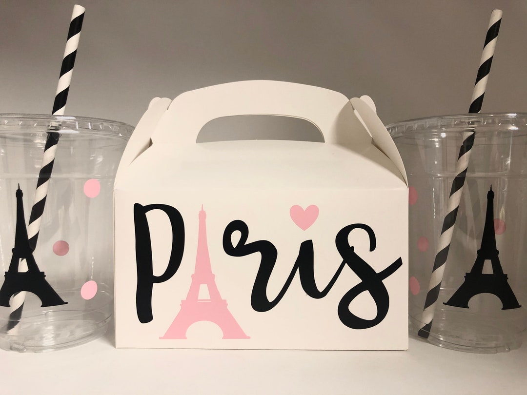 Paris Party Favor Boxes, Paris Birthday Party Favors, Paris Party Gift ...