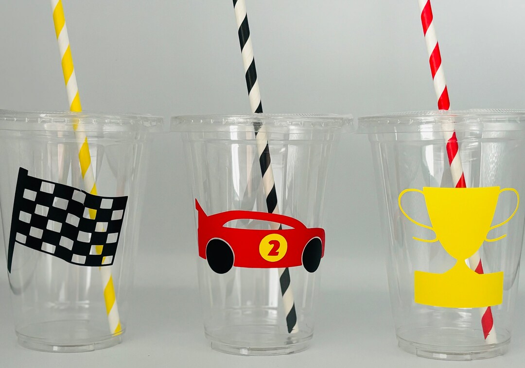 Car Party Cups,fast One, Race Car Party Cups, Race Car Birthday Party ...