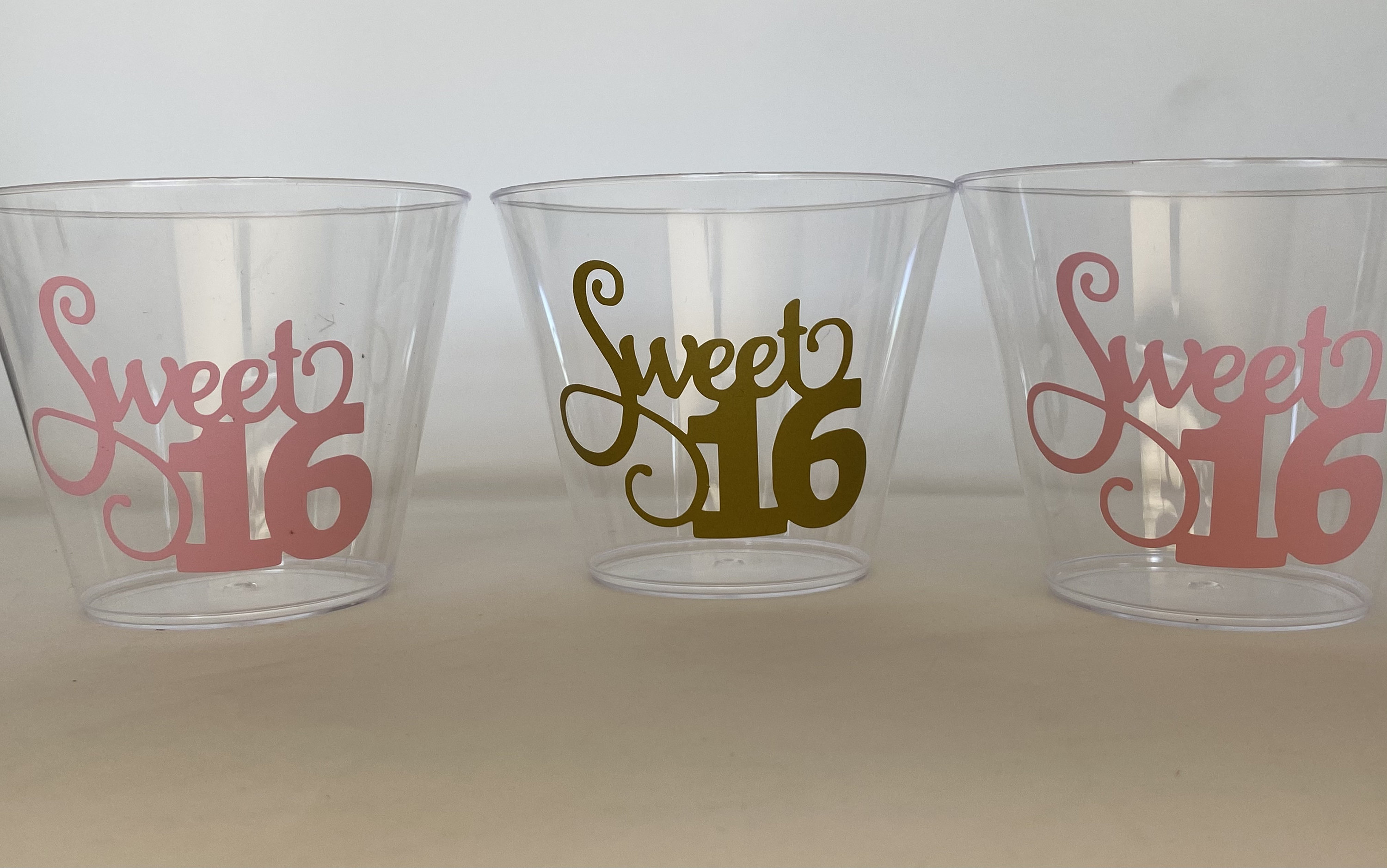 Sweet 16 Party Cups Sweet 16 Party Supplies Gold Sweet 16 - Etsy