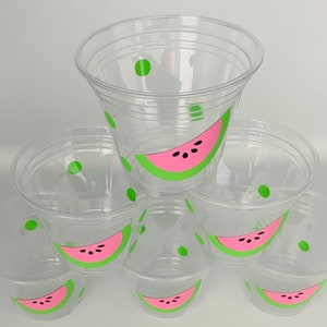 Watermelon Party Cups, Watermelon Birthday Party Cups, Watermelon Party ...