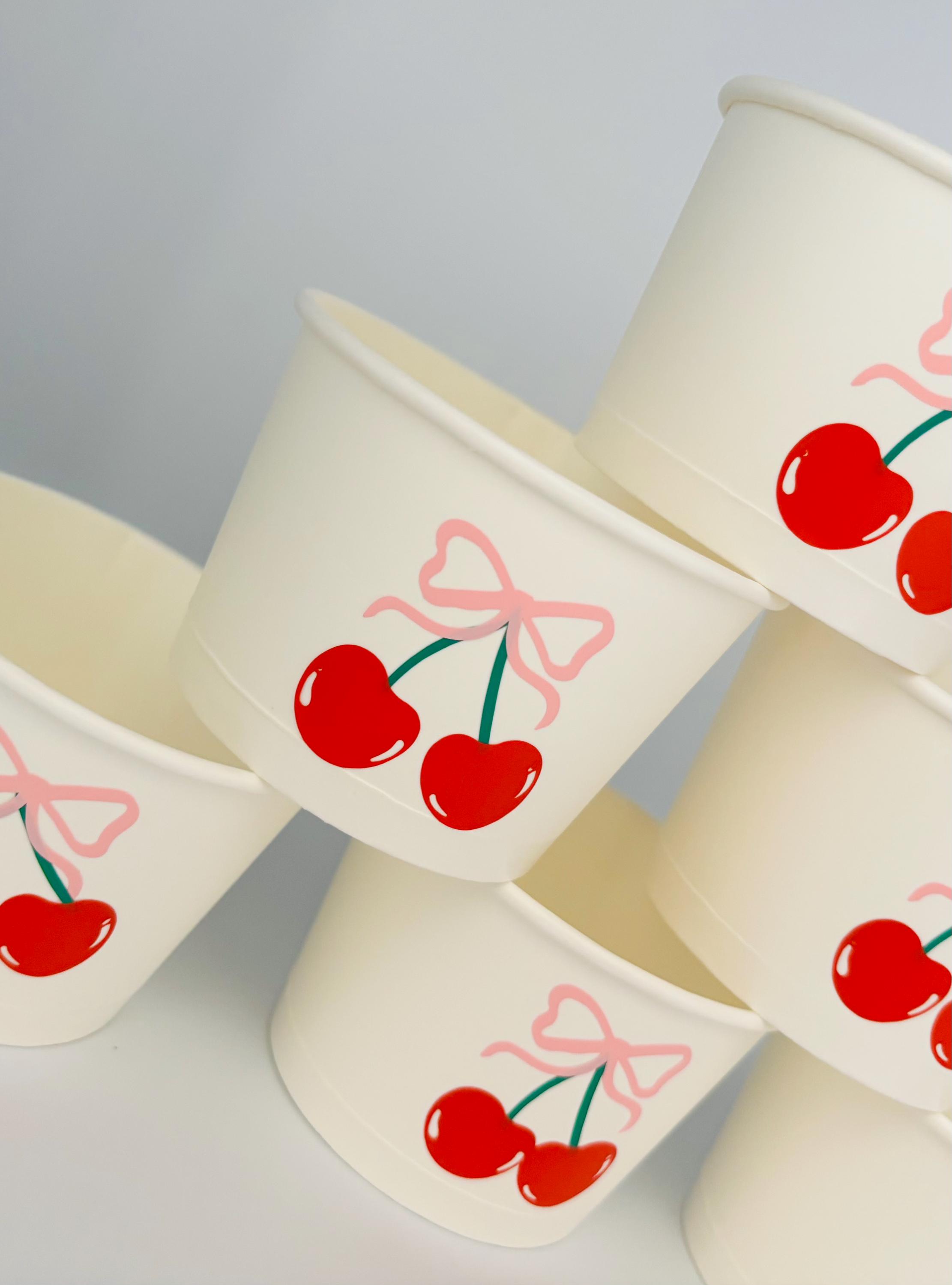 Cherry Party Cups, Cherry Birthday Cups, Cherry Baby Shower Cups ...