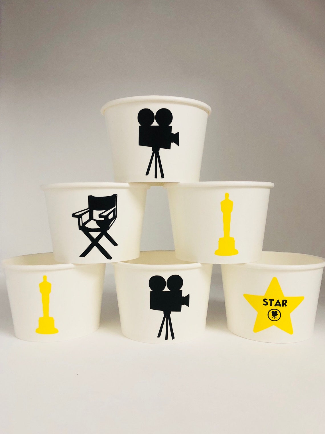 Movie Party Snack Cups, Cinema Party Snack Cups, Film Party Cups, Movie ...