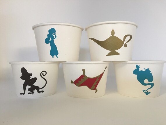 Aladdin Party Snack Cups Jasmine Party Snack Cups Aladdin - Etsy