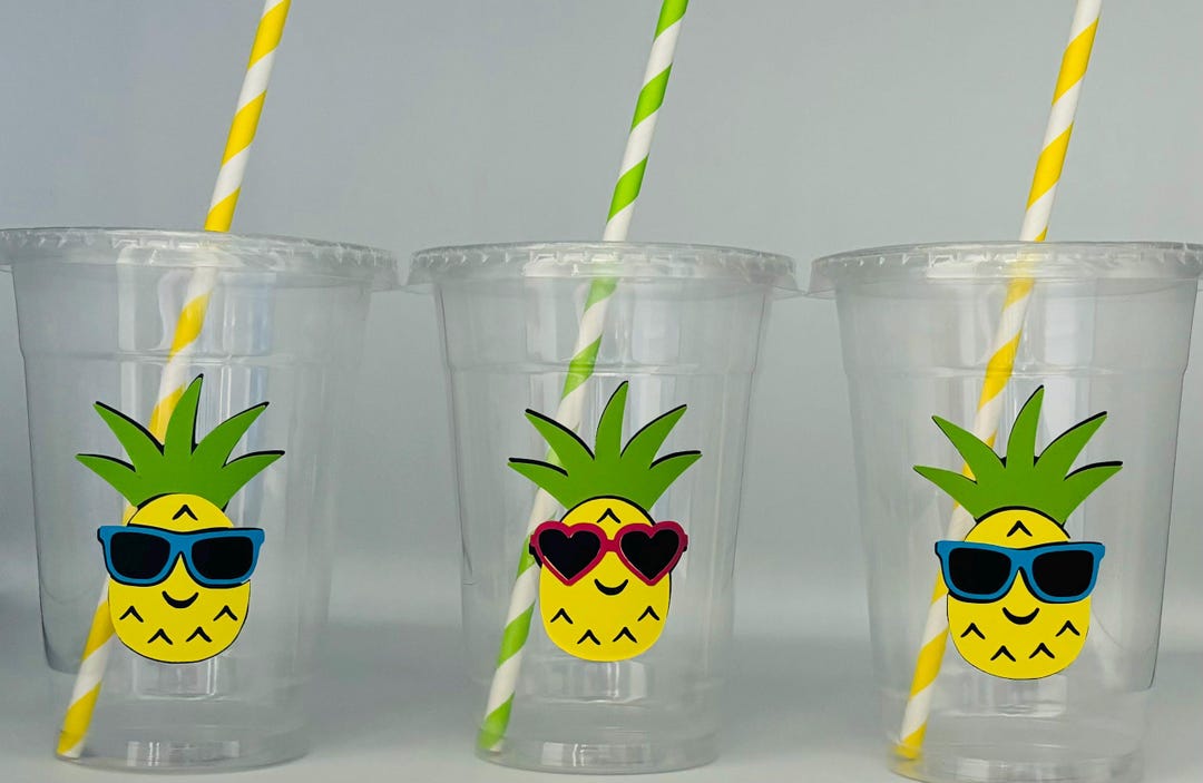 Pineapple Party Cups, Pineapple Birthday,pineapple Baby Shower Cups ...