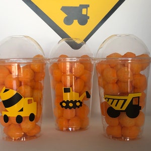Construction Party Cups, Construction Birthday Party Cups, Construction ...
