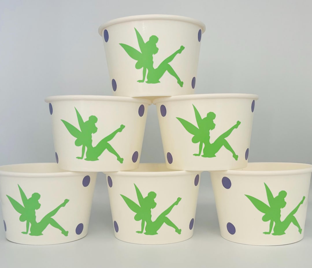 Tinkerbell Party Snack Cups, Fairy Party Snack Cups, Tinkerbell ...