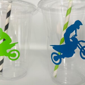 Dirt Bike Party Cups, Motorcycle Party Cups, Motorcycle Birthday Party ...