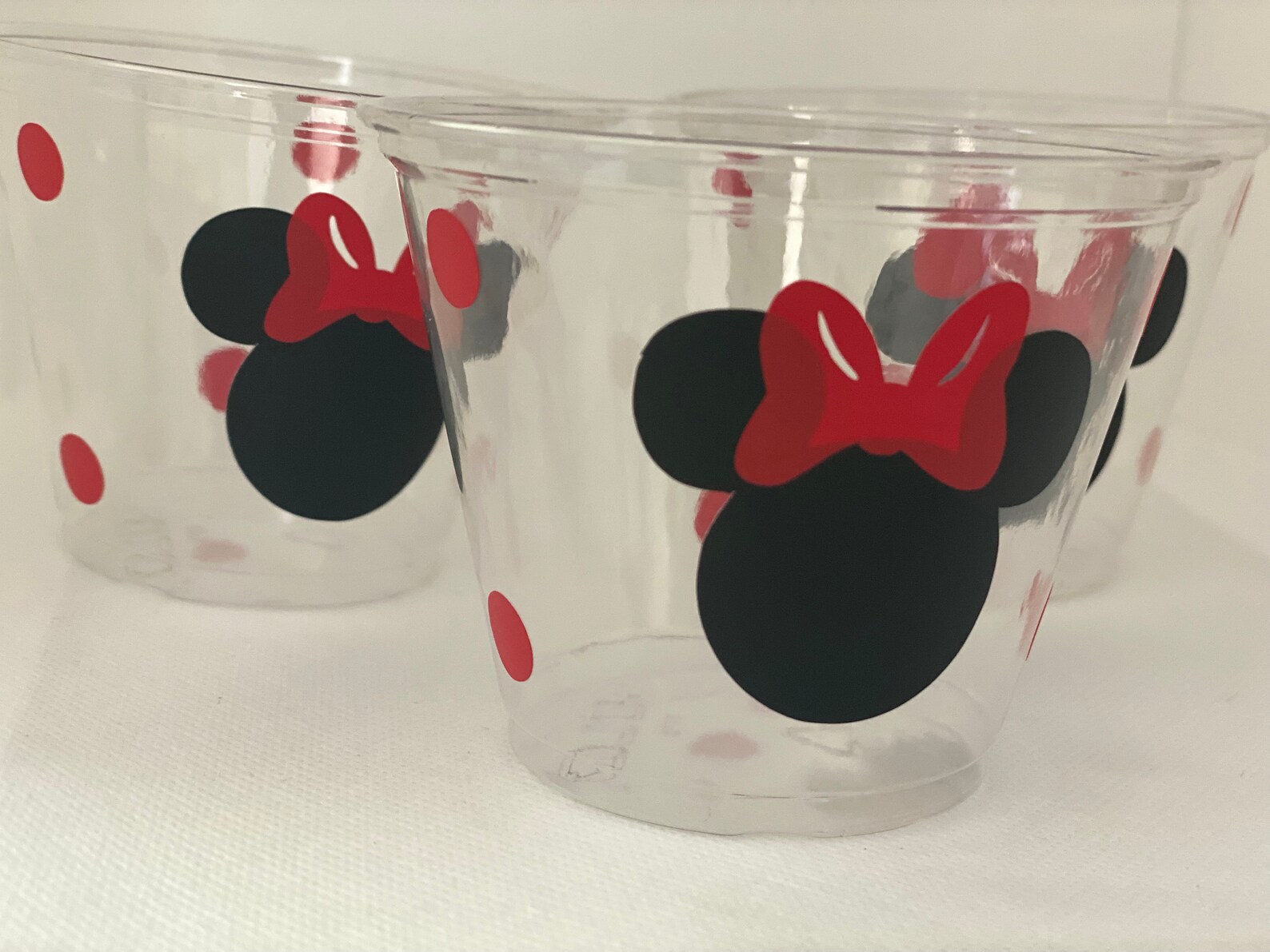 Minnie Mouse Party Cups Red Minnie Mouse Red Minnie Party | Etsy