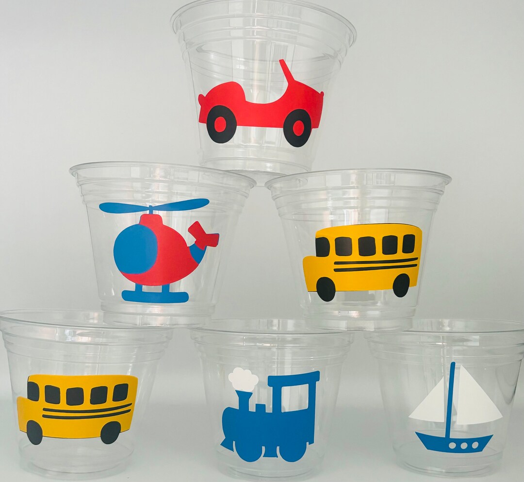 Things That Go Party Cups, Transportation Party Cups, Things That Go ...