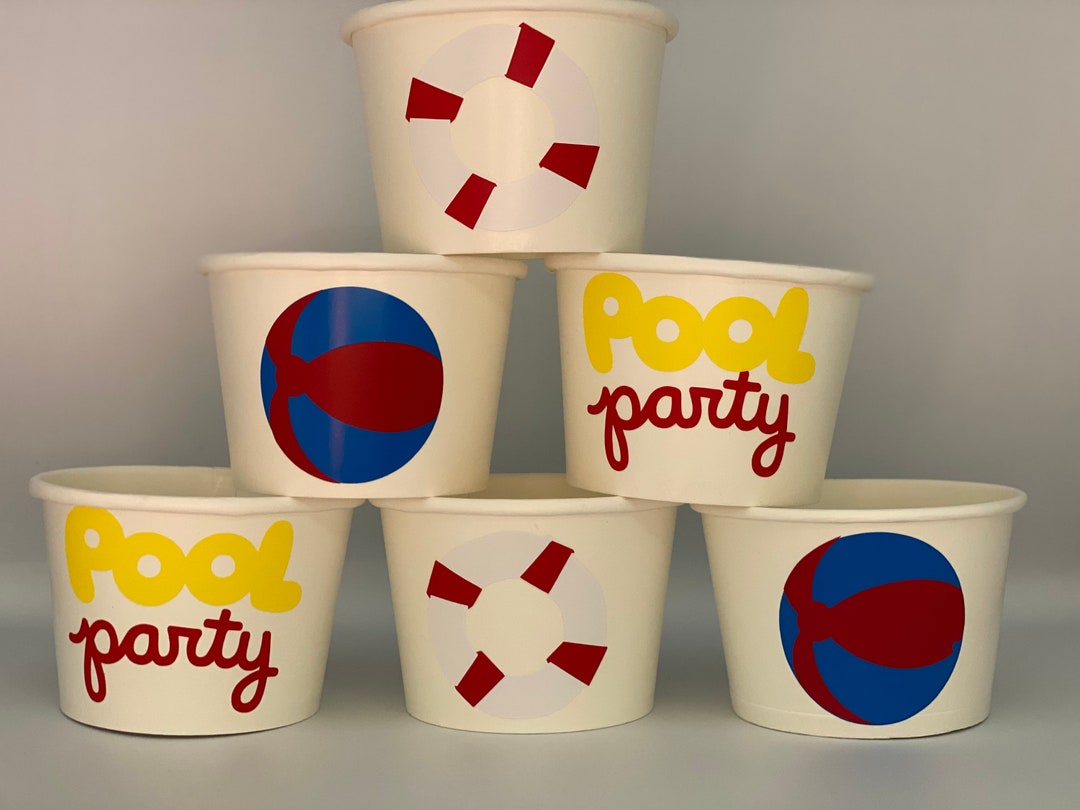 Beach Ball Party Cups, Beach Ball Birthday Bash, Beach Ball Party ...