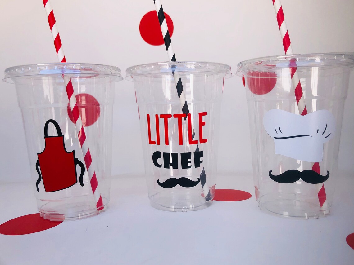 Chef Party Cups Cooking Party Cups Chef Birthday Party Chef - Etsy