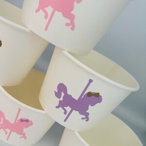 Carousel Party Snack Cups, Carousel Birthday Party, Carousel Party ...