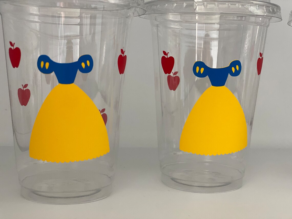 Snow White Party Cups Snow White Party Snack Cups Snow White - Etsy