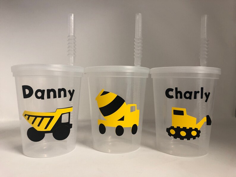 Construction Party Favors Construction Party Cups | Etsy