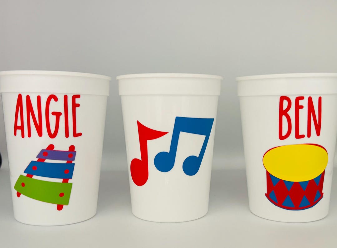 Music Party Cups, Music Birthday Cups,party Favors, Music Party ...