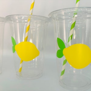 Lemon Party Cups, Citrus Cups, Lemon Birthday Party, Lemon Baby Shower ...