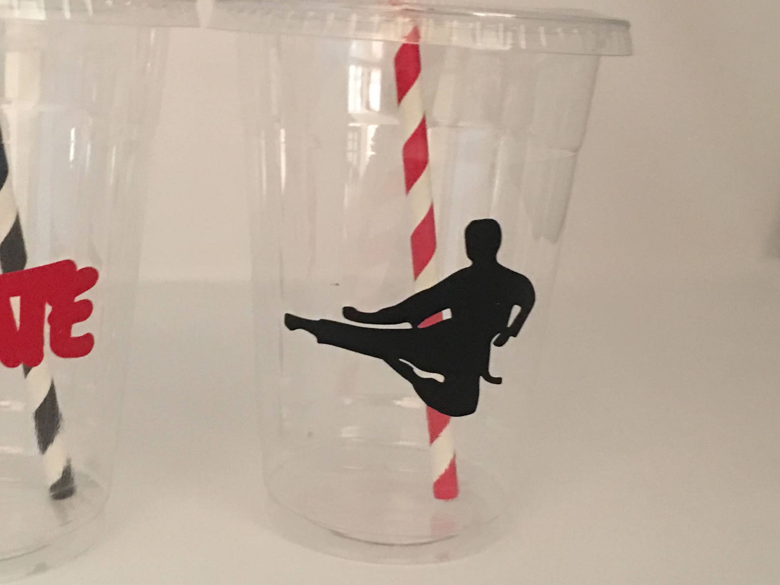 Karate Party Cups, Karate Birthday Party Cups, Karate Party Favors ...