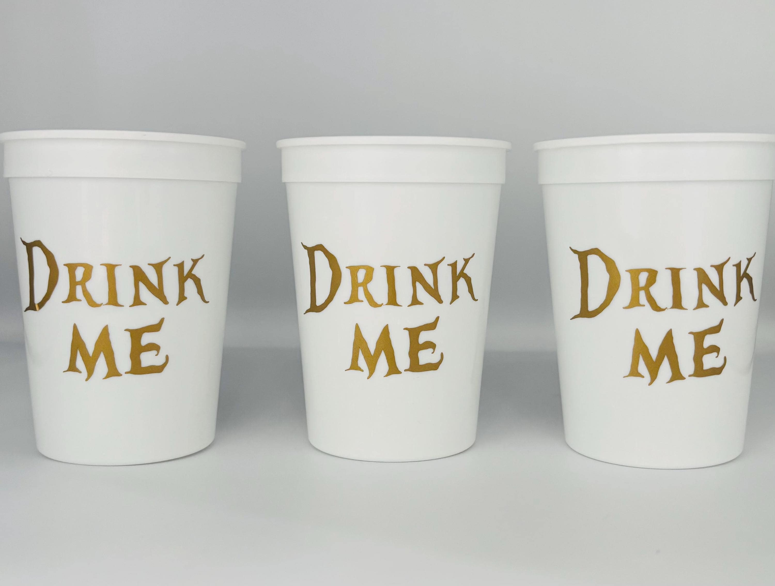 Drink Me, Alice in Wonderland Party Cups, Alice Party, Tea Party, Alice ...