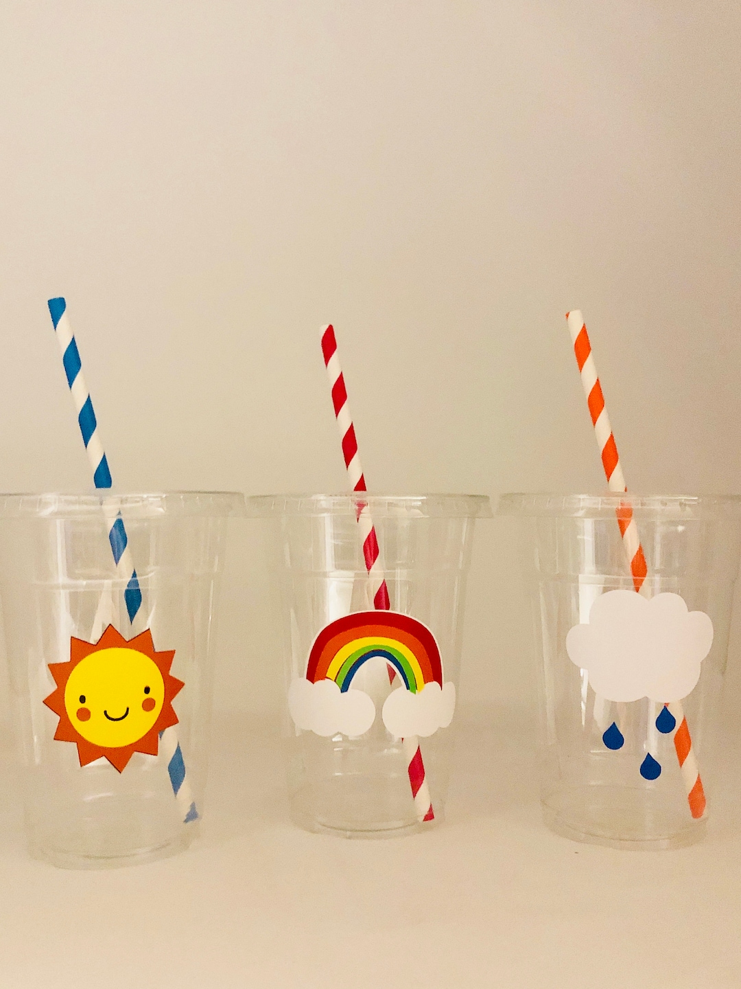 Rainbow Party Cups, Rainbow Baby Shower, Rainbow Party Favors, Sunshine ...