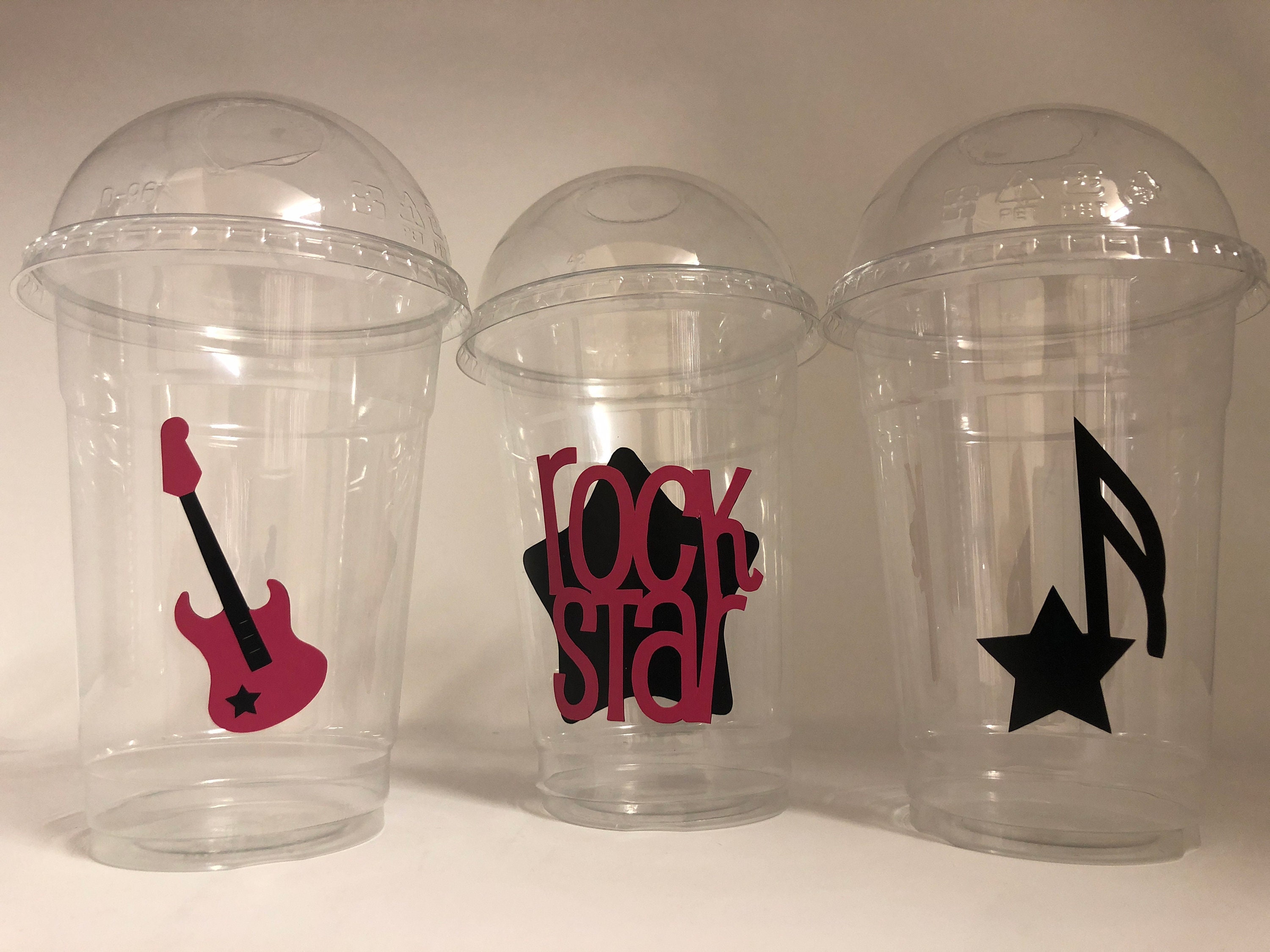 Rock Star Party Cups Rockstar party cups Rock star Party | Etsy