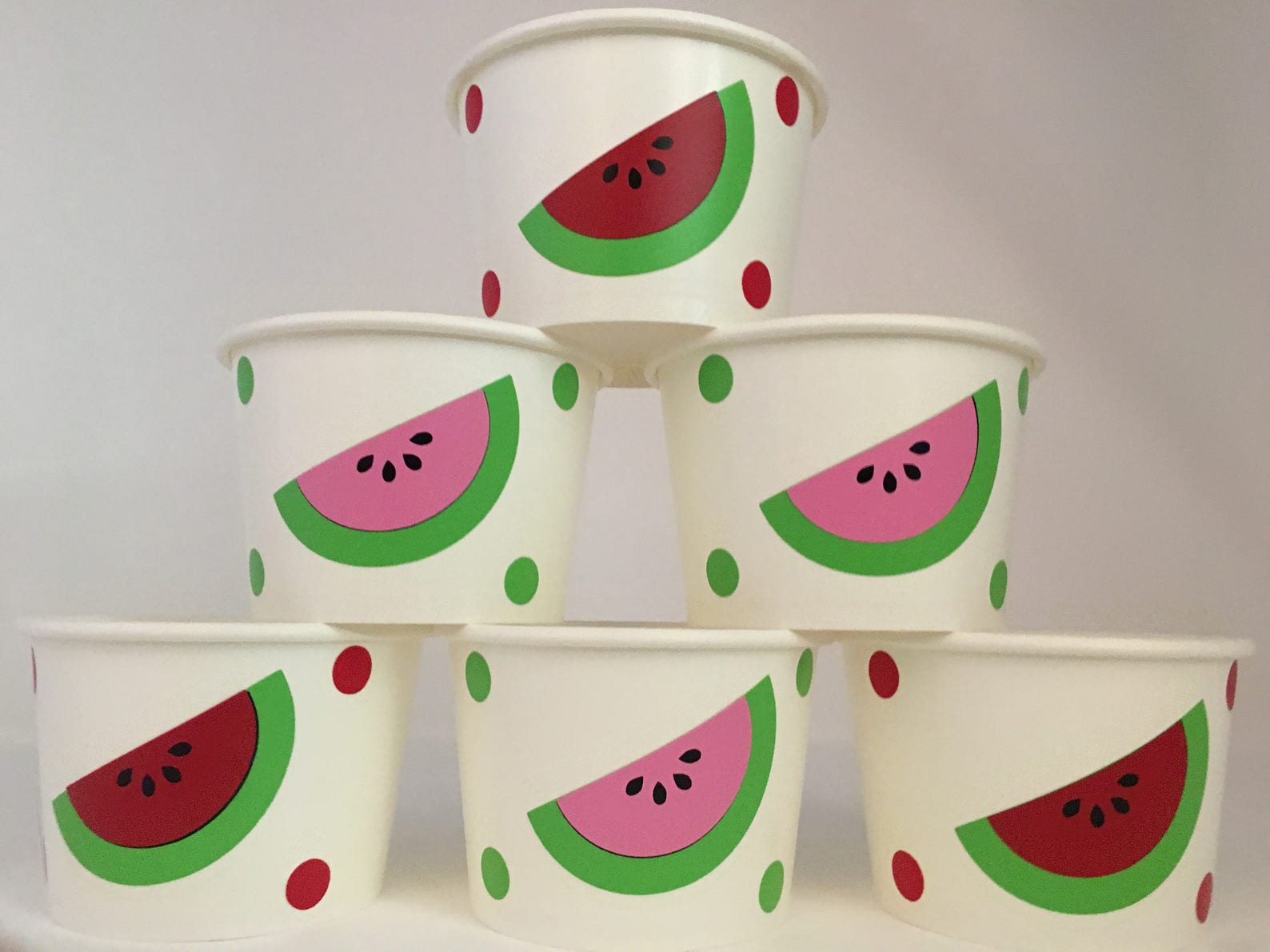 Watermelon Party Snack Cups, Watermelon Birthday Party Snack Cups ...