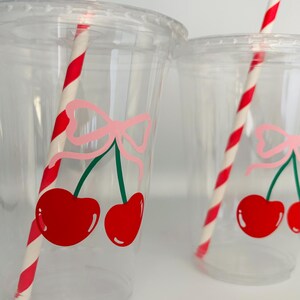 Cherry Party Cups, Cherry Birthday Cups, Cherry Baby Shower Cups ...